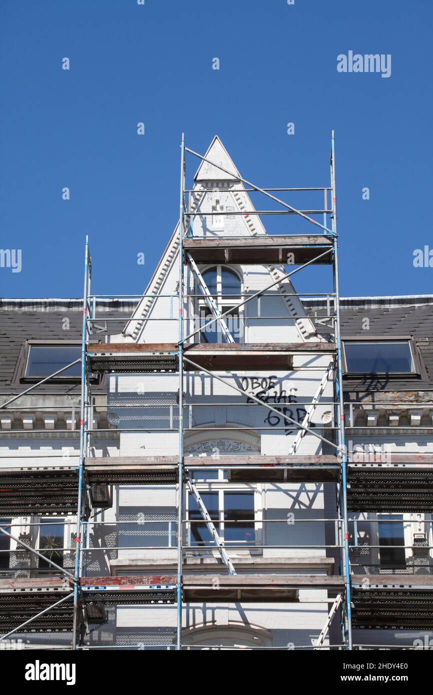 gable, scaffolding, gables Stock Photo - Alamy