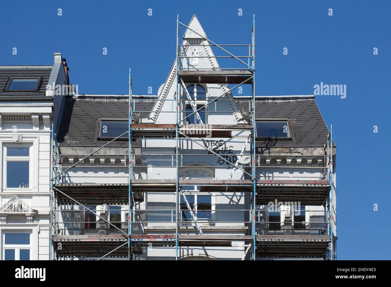 gable, scaffolding, gables Stock Photo - Alamy