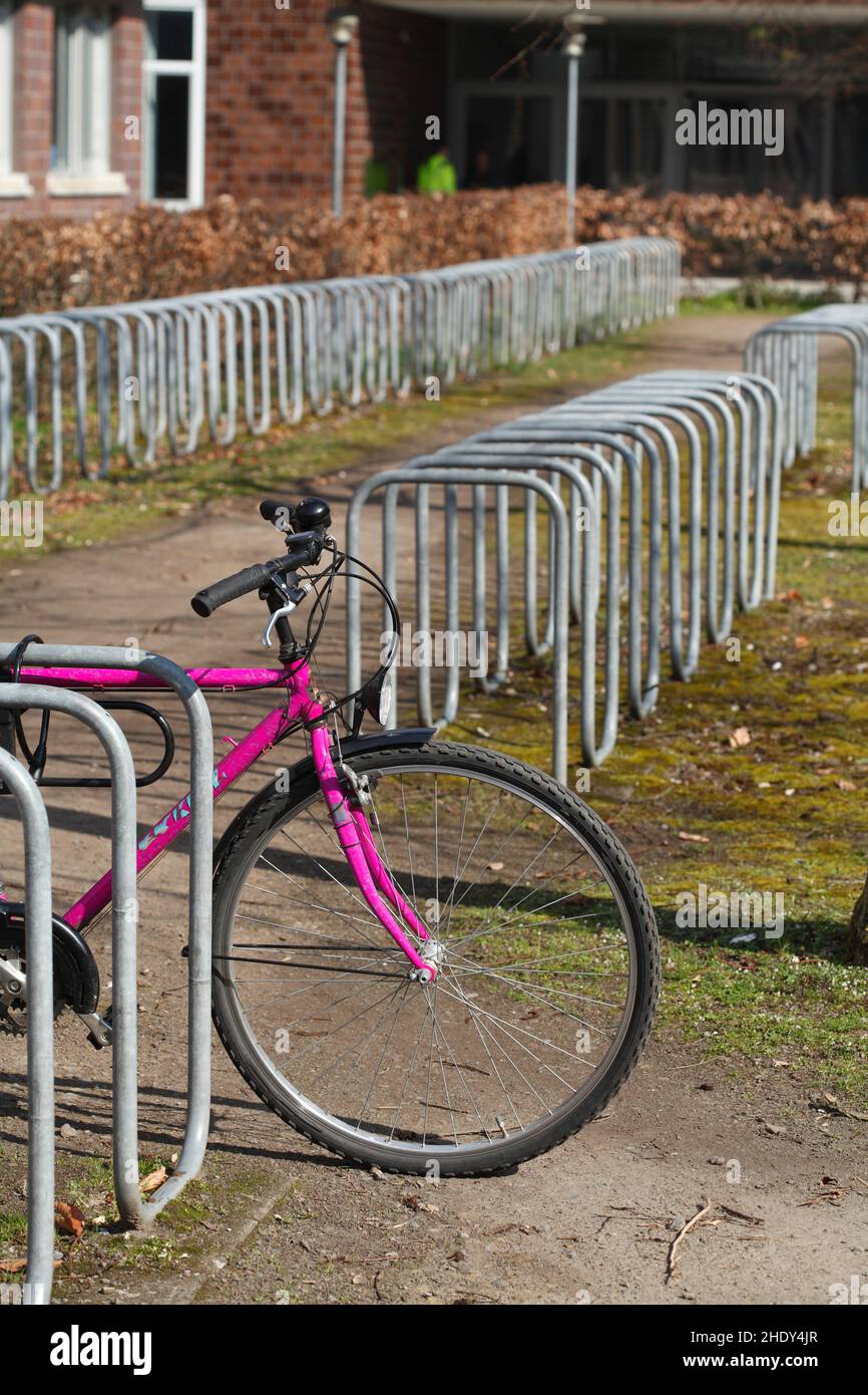bicycle, bicycle rack, bicycles, bike, bicycle racks Stock Photo - Alamy