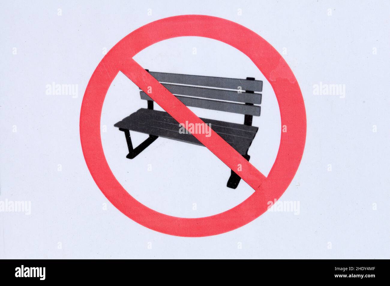 sitting, forbidden, bench, forbiddens, benchs Stock Photo - Alamy