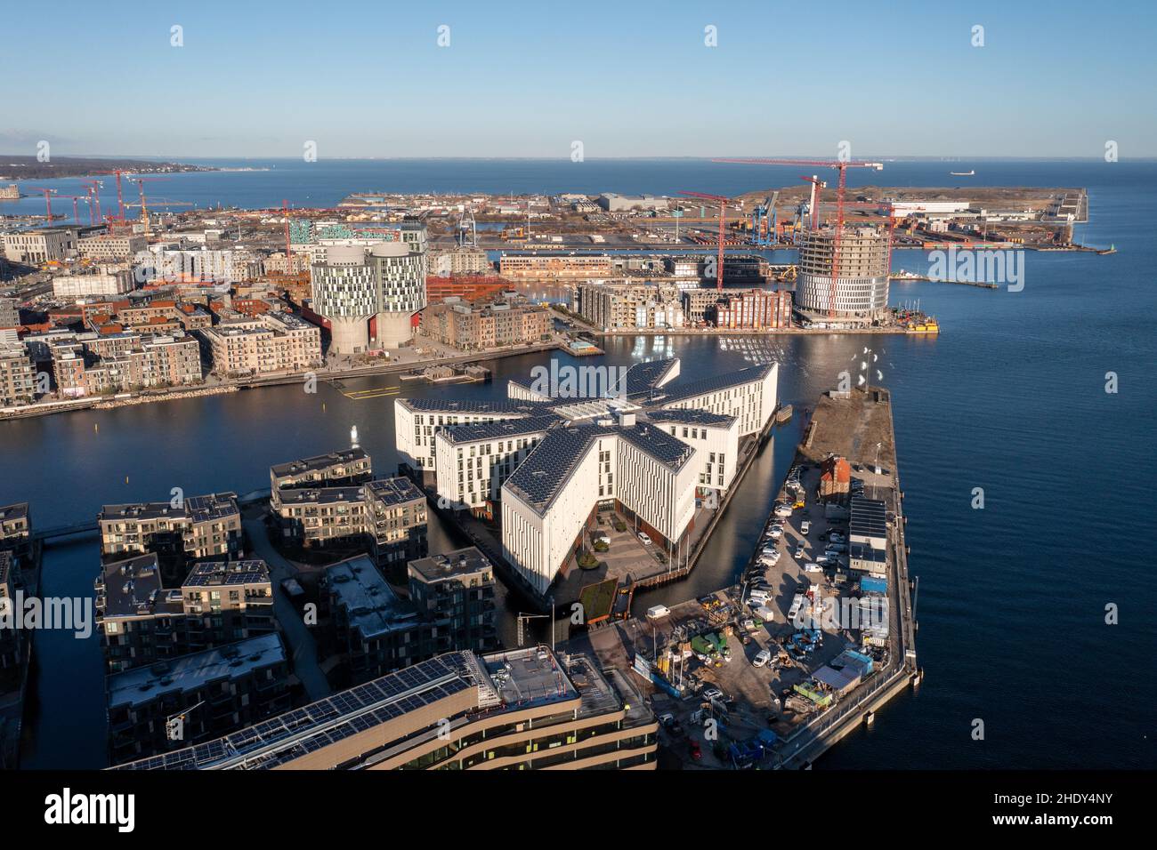 Aerial View of UN City in Copenhagen, Denmark Stock Photo - Alamy