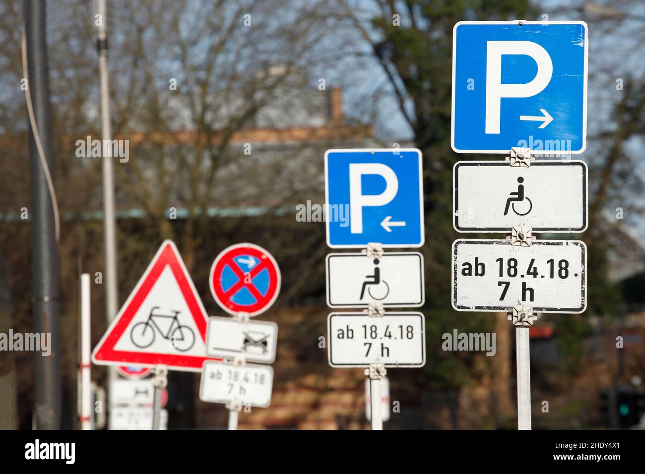 traffic sign, parking lot, disabled driver sign, road sign, road signs ...