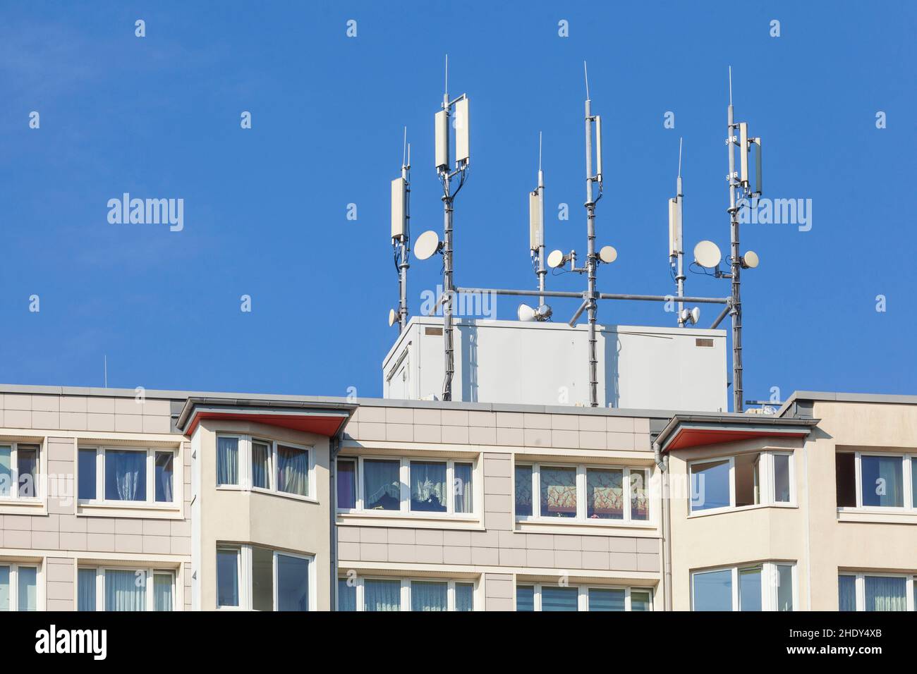 residential building, antenna, residential buildings, antennas Stock ...