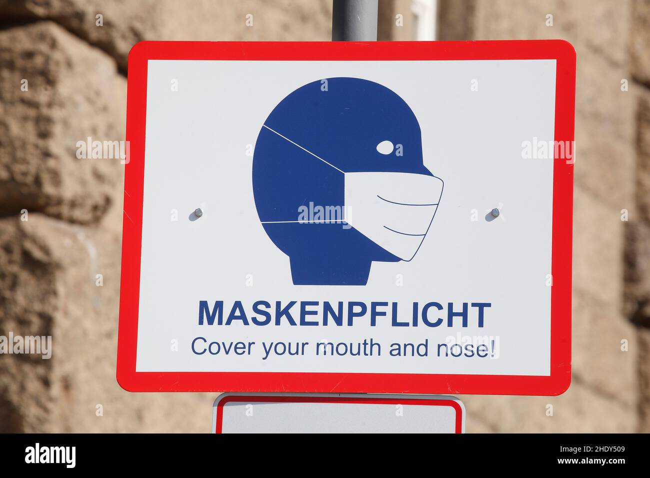 mandatory face masks Stock Photo - Alamy