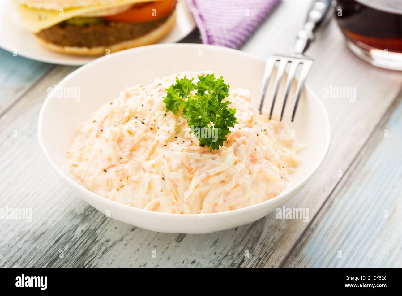 fast food, side dish, coleslaw, fastfood, side dishs Stock Photo - Alamy