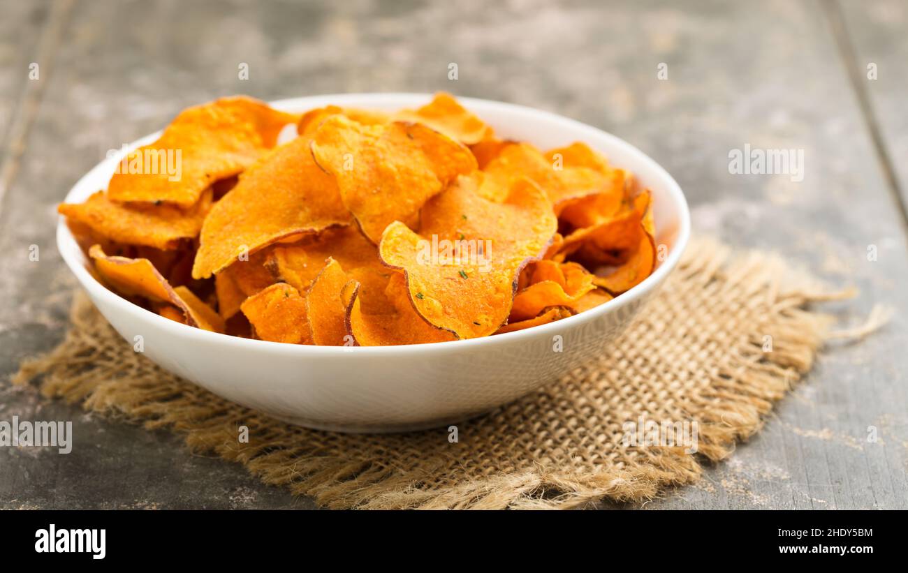 potato chip, yam, snack, potato chips, yams, snacks Stock Photo - Alamy