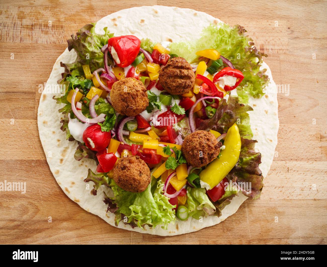 wrap, falafel, wraps Stock Photo - Alamy