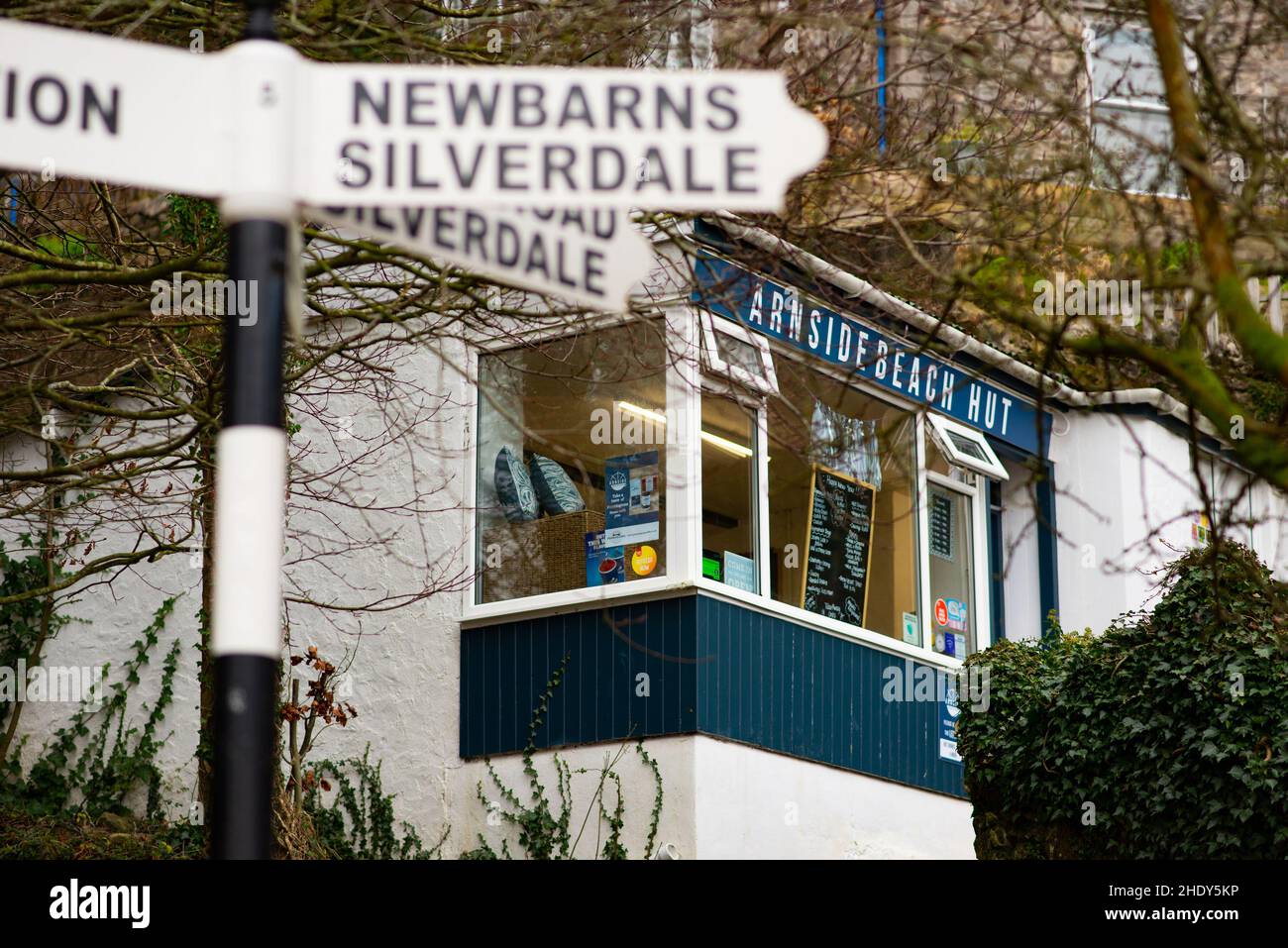 Arnside beach hut hi-res stock photography and images - Alamy