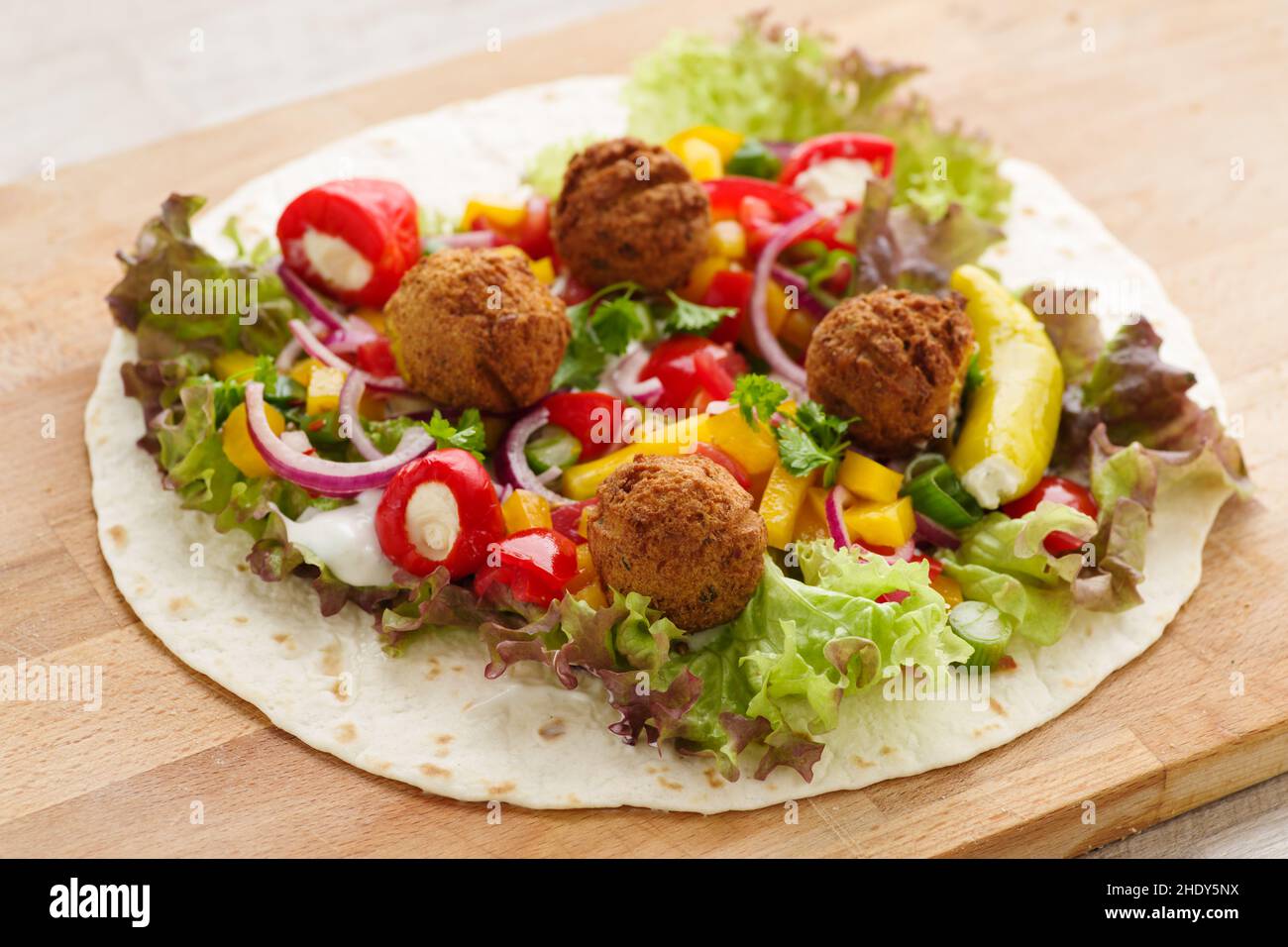 finger food, wrap, falafel, finger foods, wraps Stock Photo - Alamy
