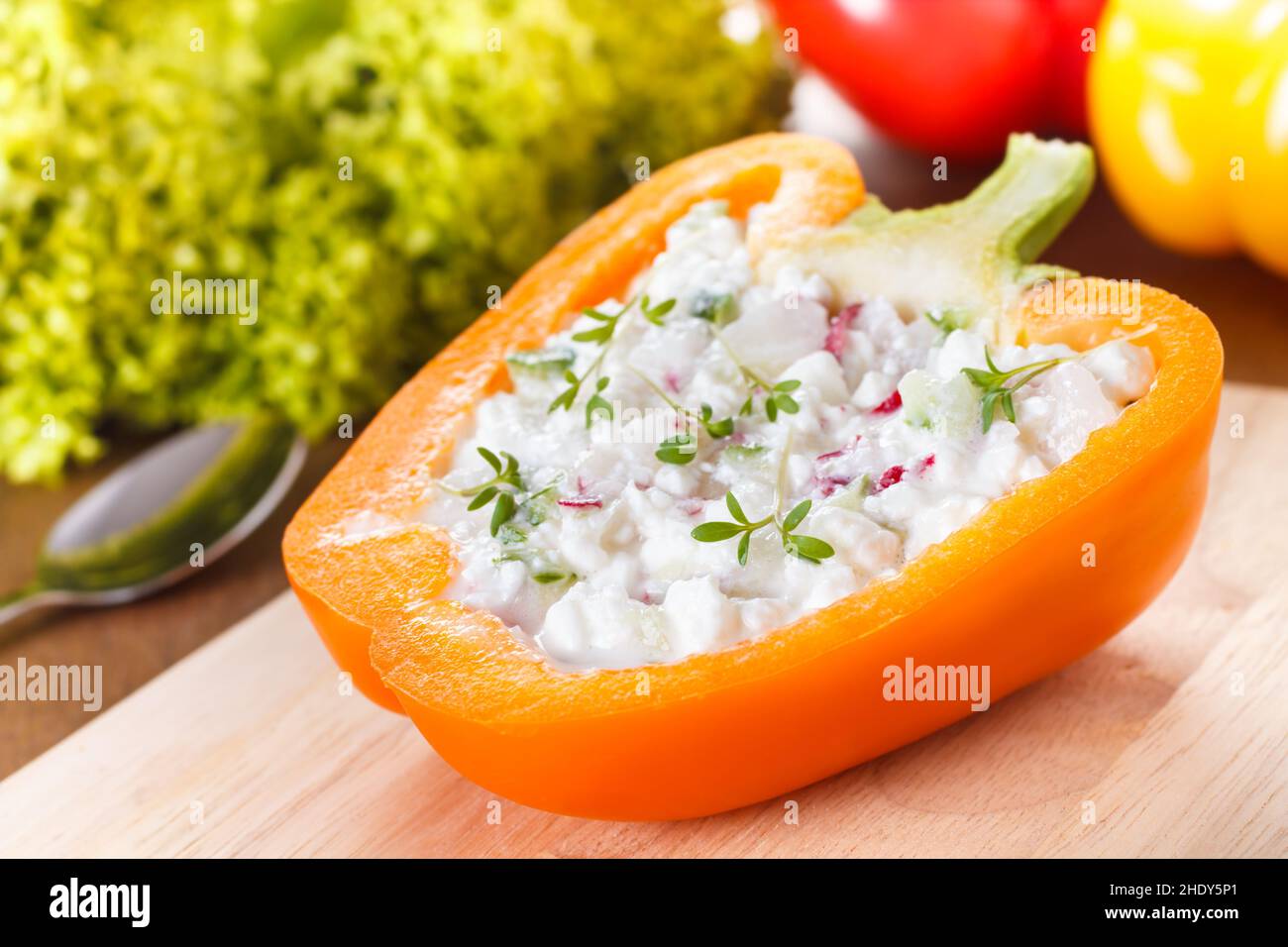 pepper, cottage cheese, bell pepper, peppers, sweet pepper, cottage ...