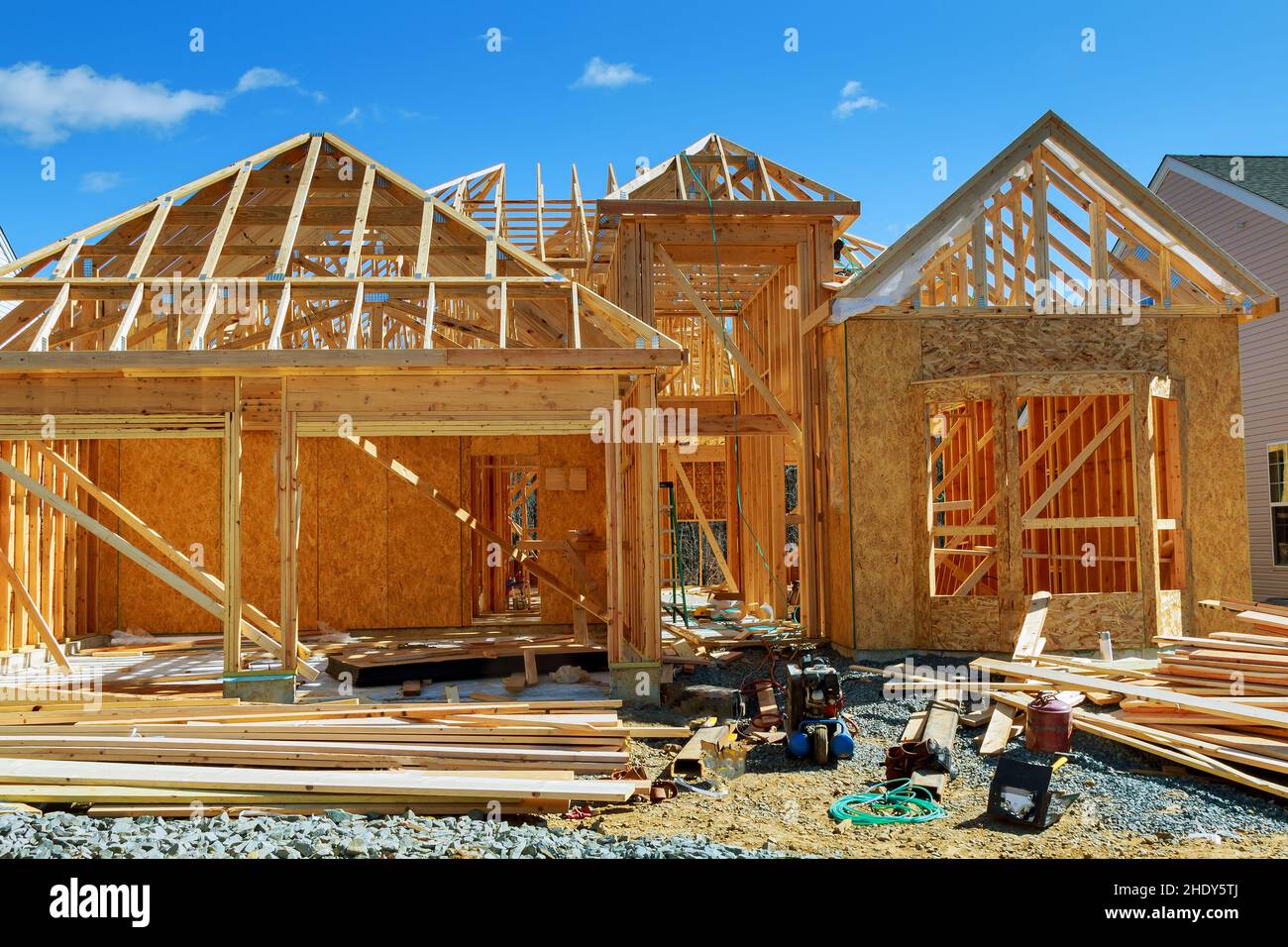 wood, new building, construction site, construction, woodland ...