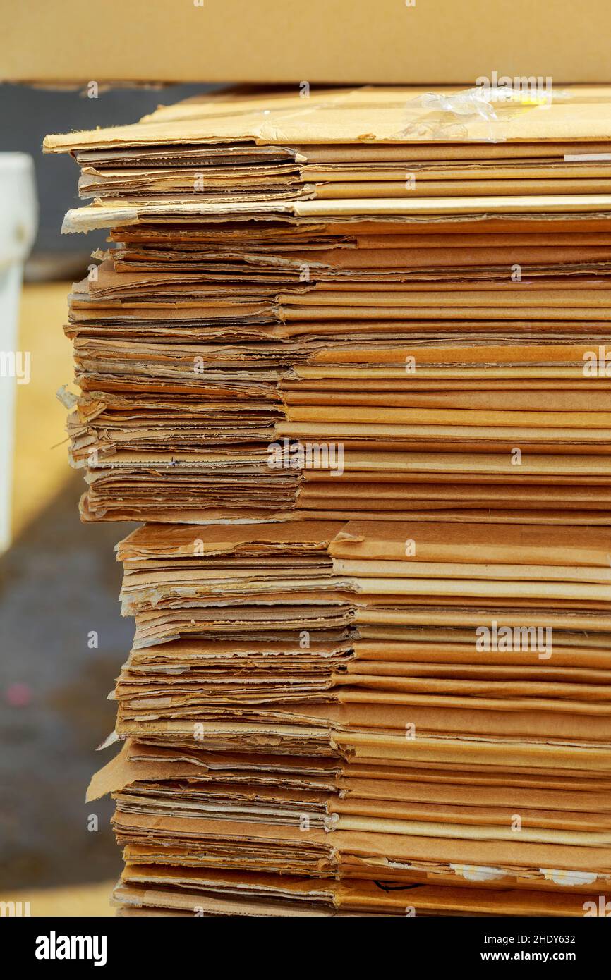 folded, cardboard, carton, crossed, cardboards, cartons Stock Photo - Alamy