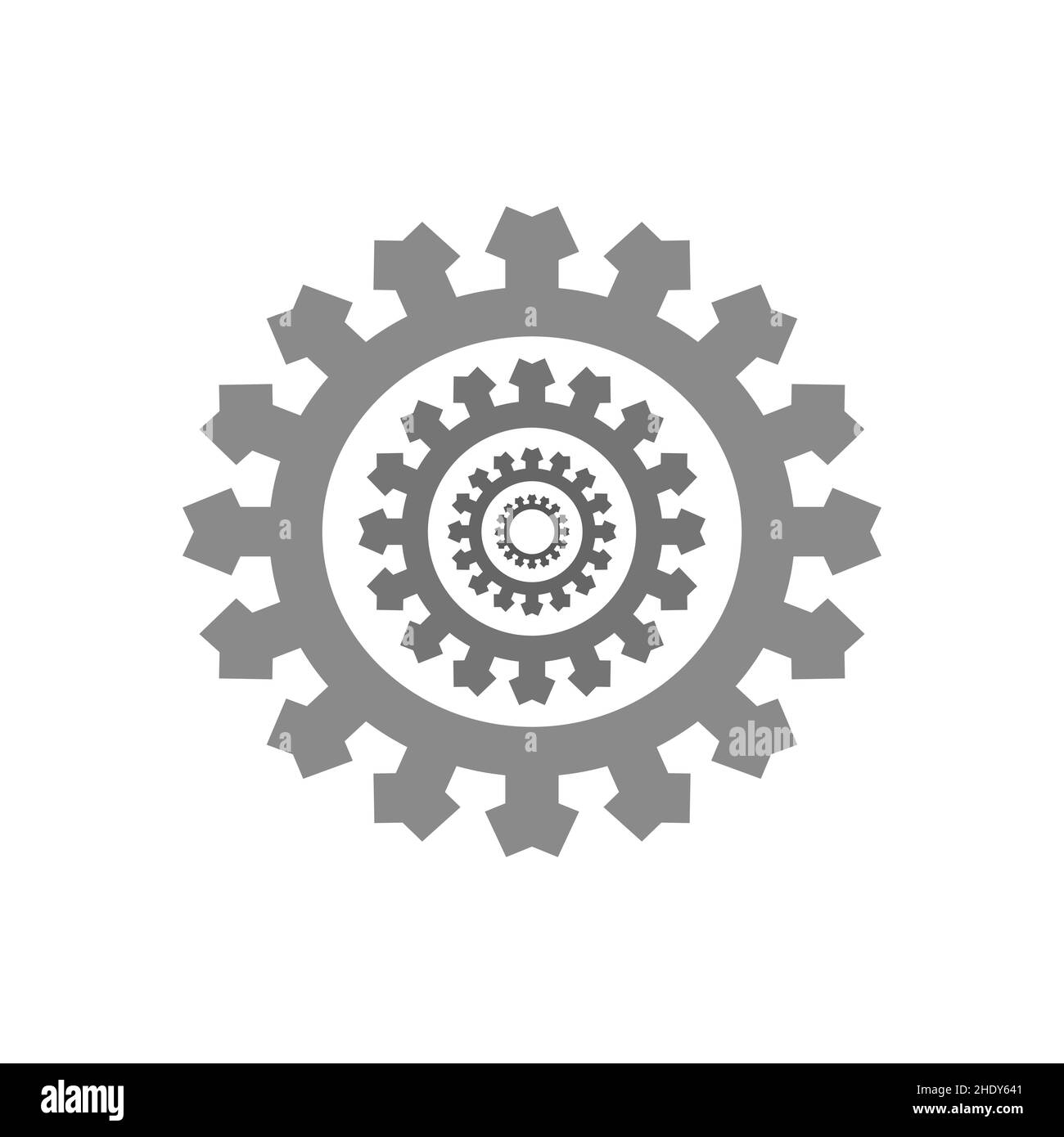 Gears mechanism wheel icon. Stock Vector illustration isolated on white ...