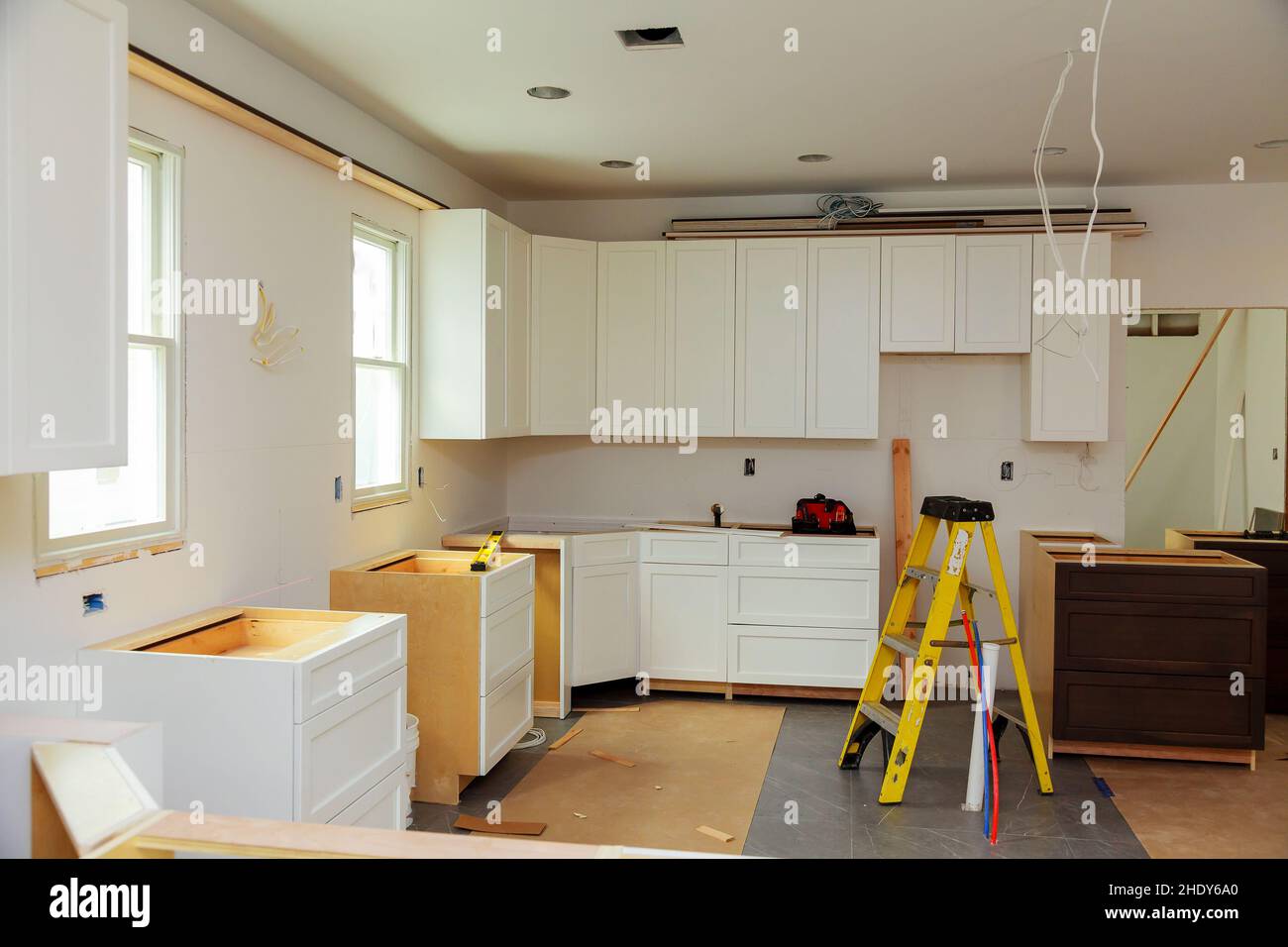 kitchen, built in kitchen, kitchens Stock Photo - Alamy