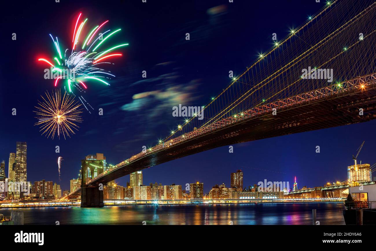 firework display, brooklyn bridge, hudson river, firework displays ...