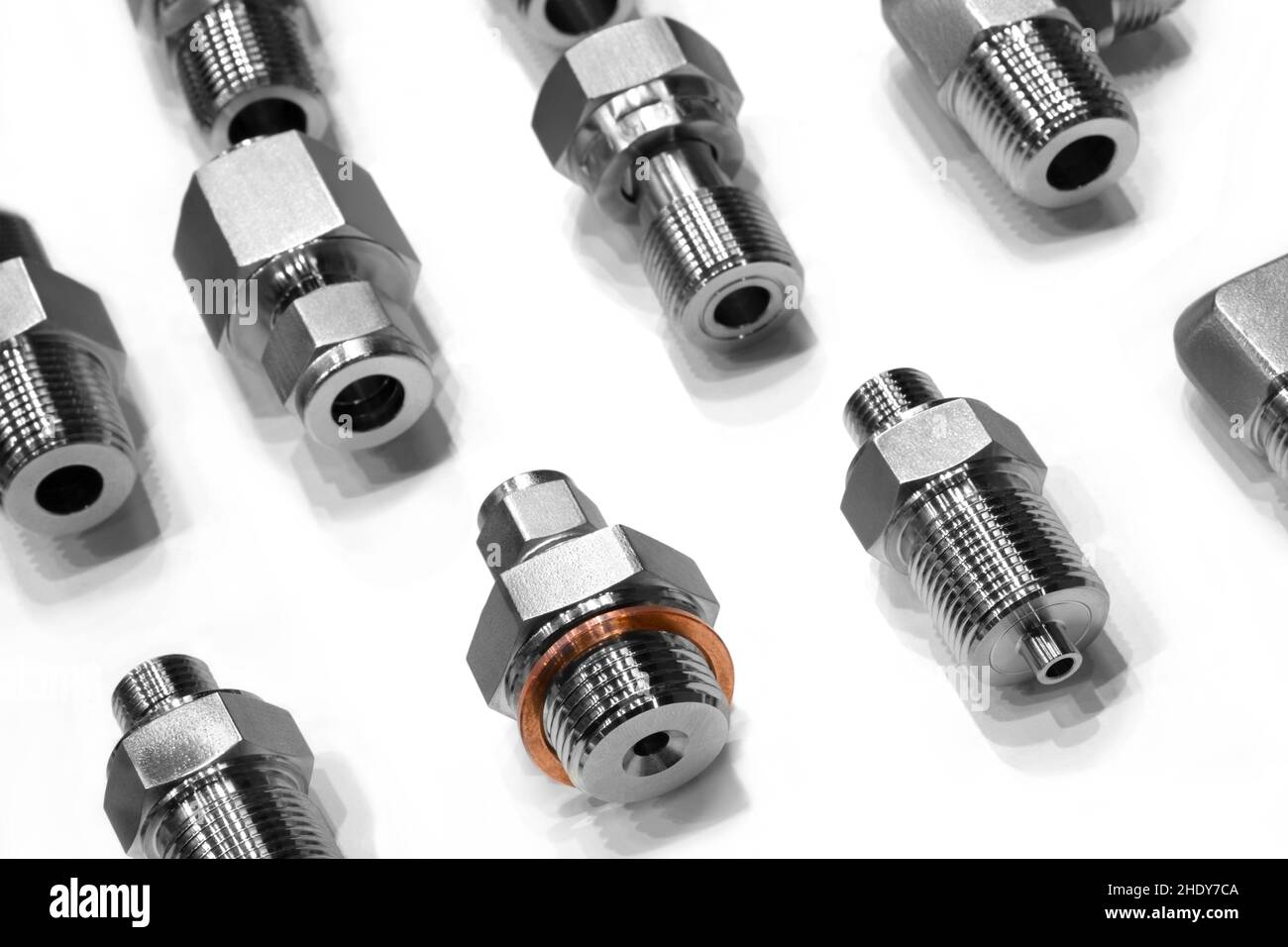 Many types of metal details industrial design background, engineering ...