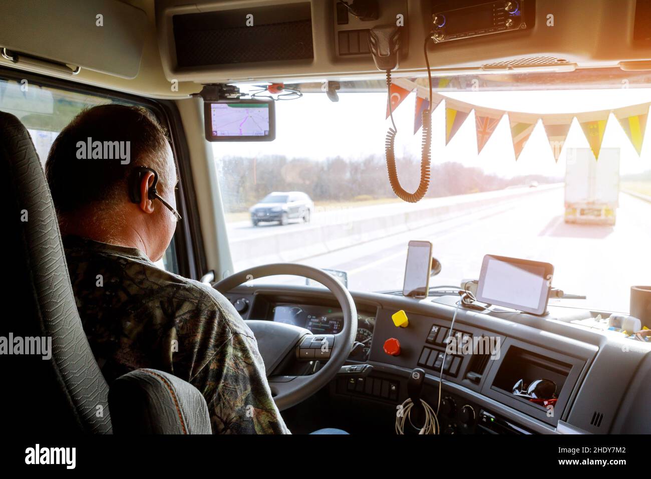 trucker, truck driver Stock Photo - Alamy