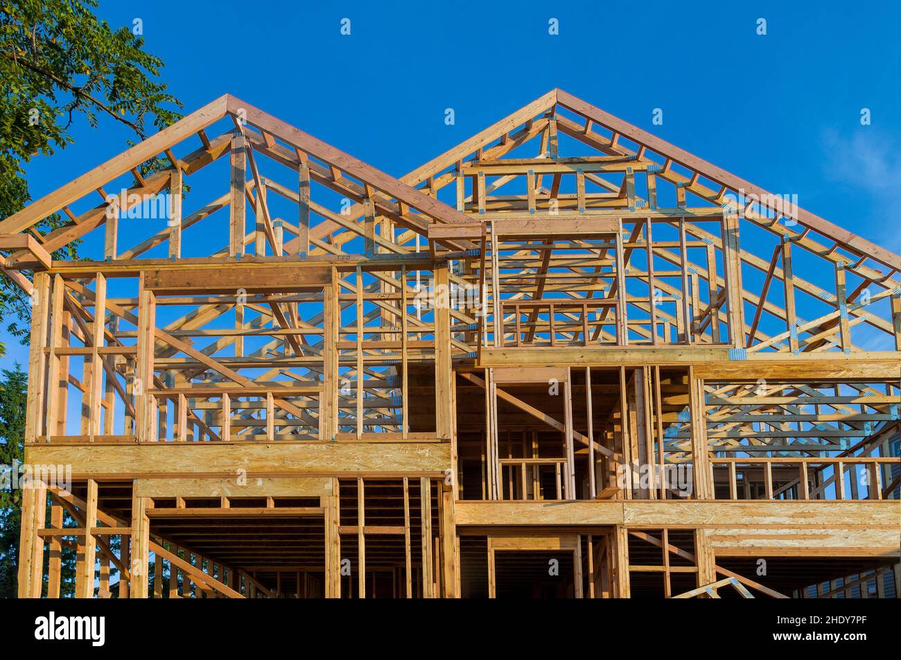 Timber construction houses hi-res stock photography and images - Alamy