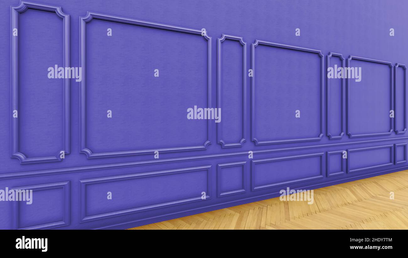 Classic Victorian Style Wood Trim Wall Stock Photo - Alamy