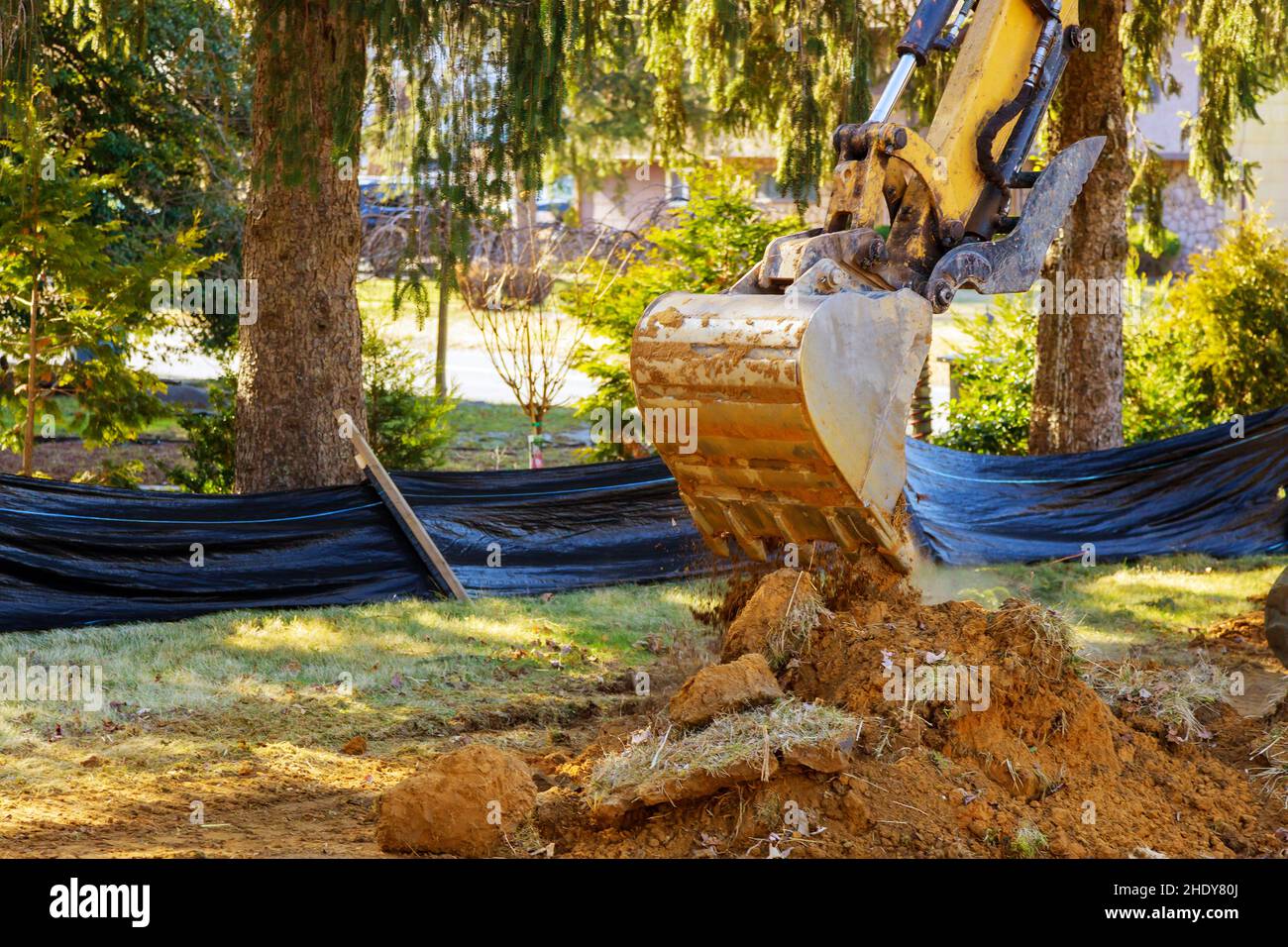 Pit digging machines hi-res stock photography and images - Alamy