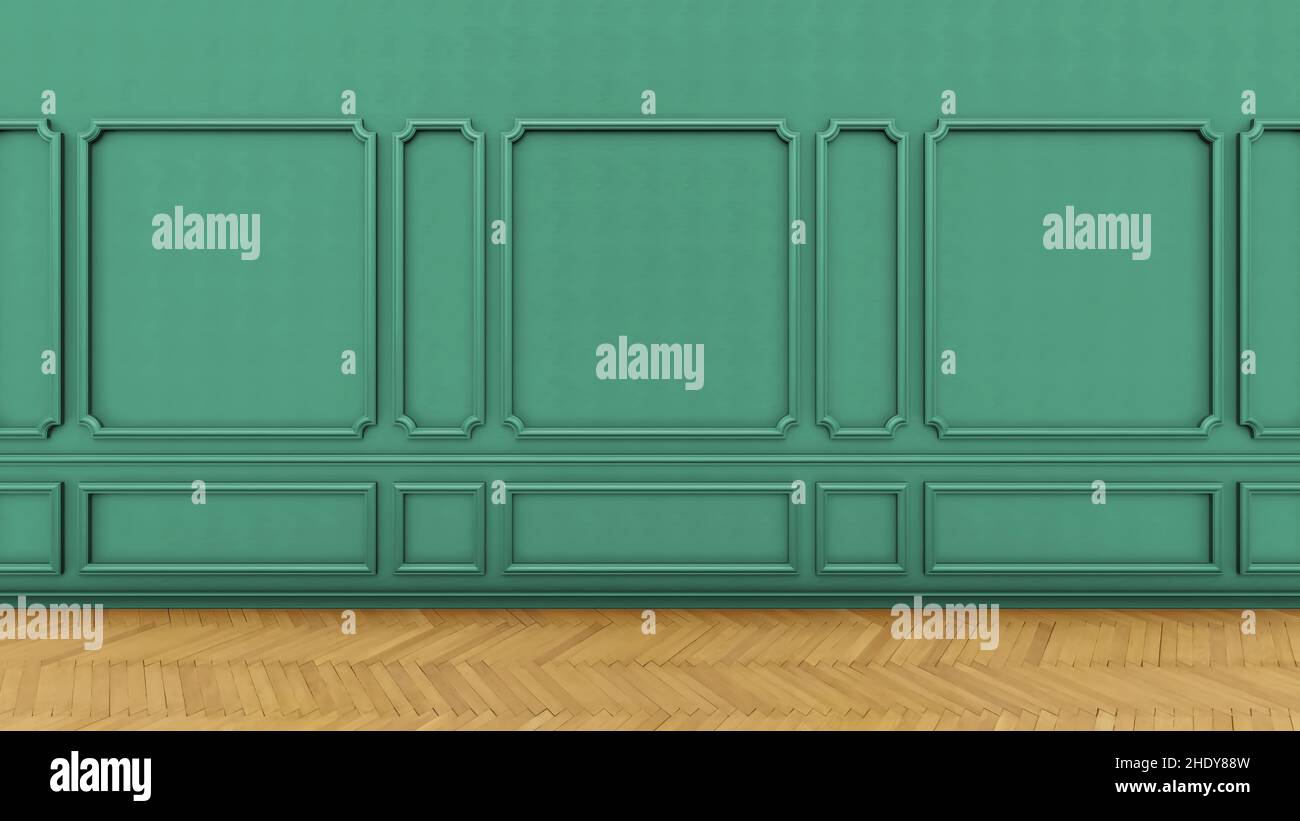 Classic Victorian Style Wood Trim Wall Stock Photo - Alamy