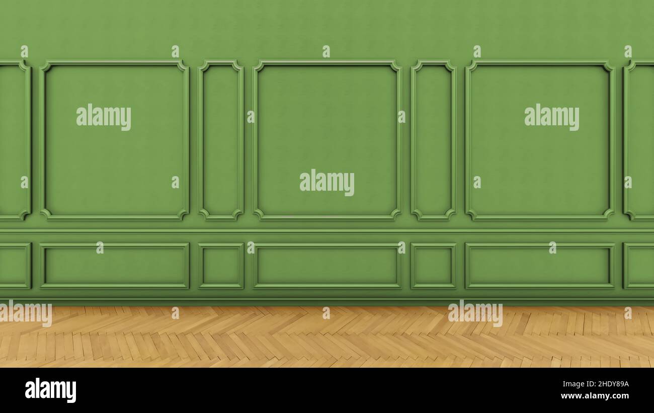 Classic Victorian Style Wood Trim Wall Stock Photo - Alamy