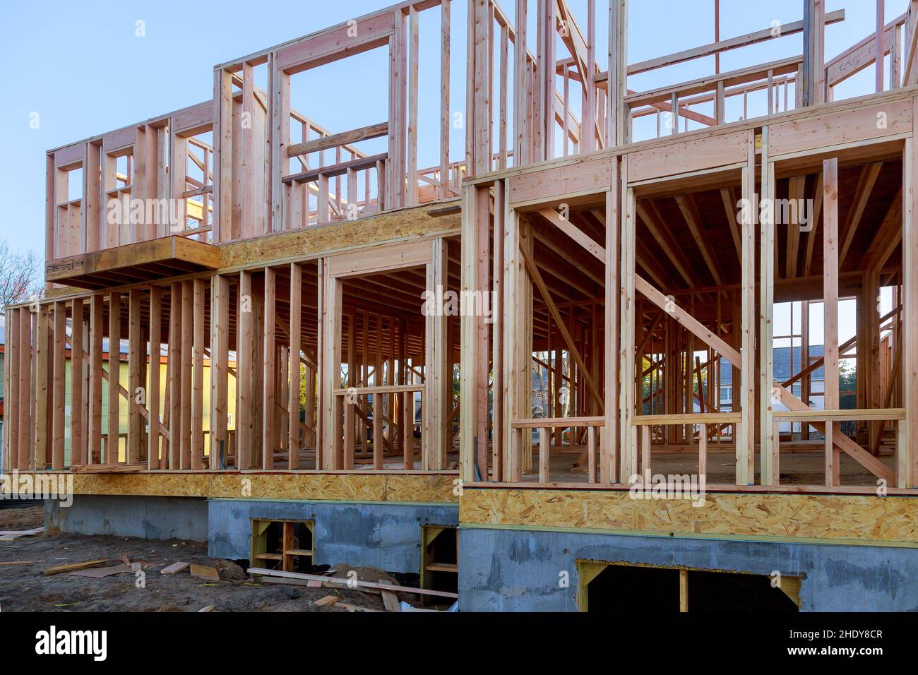 building construction, structure, housing, Wooden construction ...