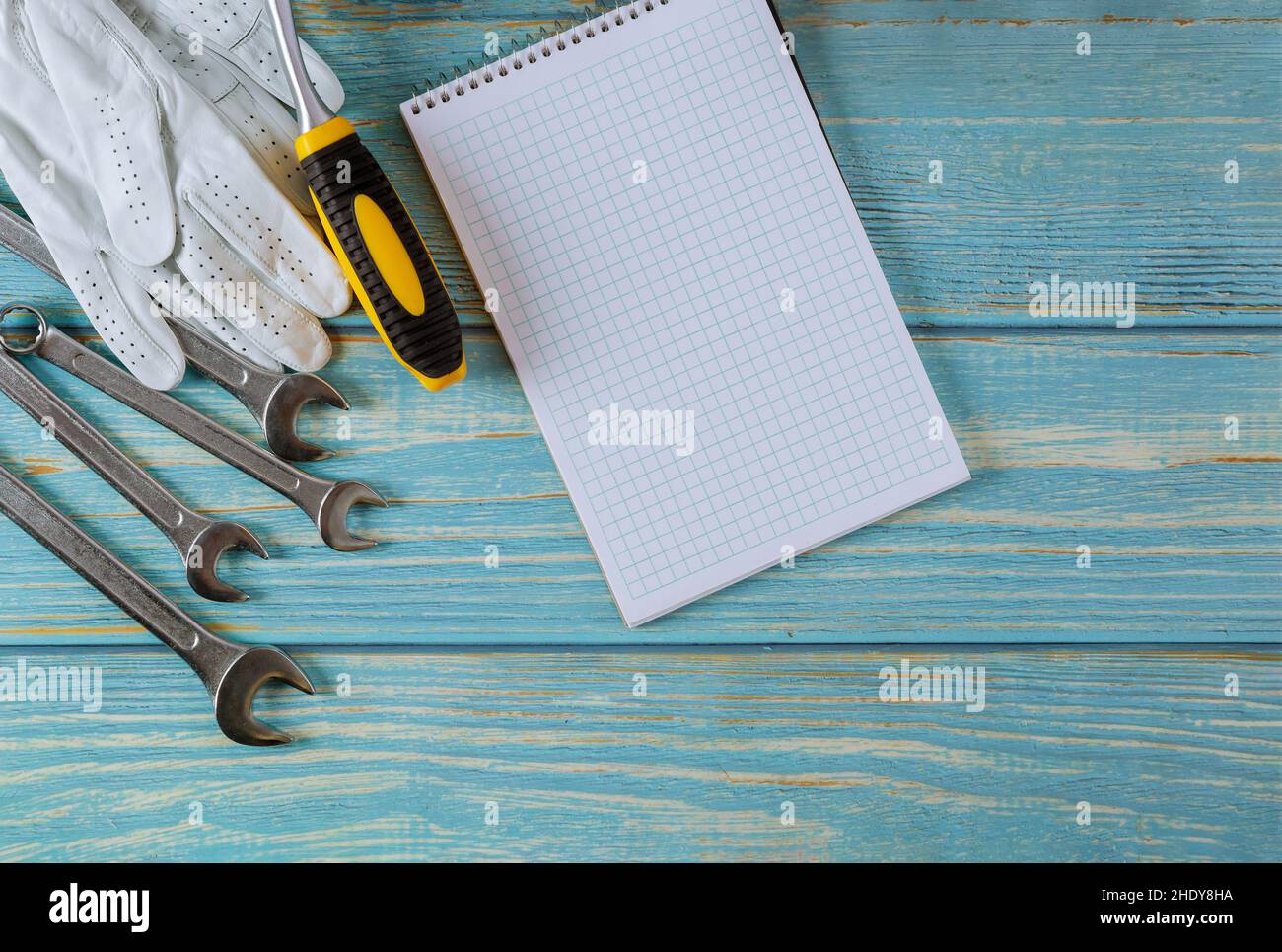 tool, notepad, car mechanic, tools, notepads, car mechanics Stock Photo ...