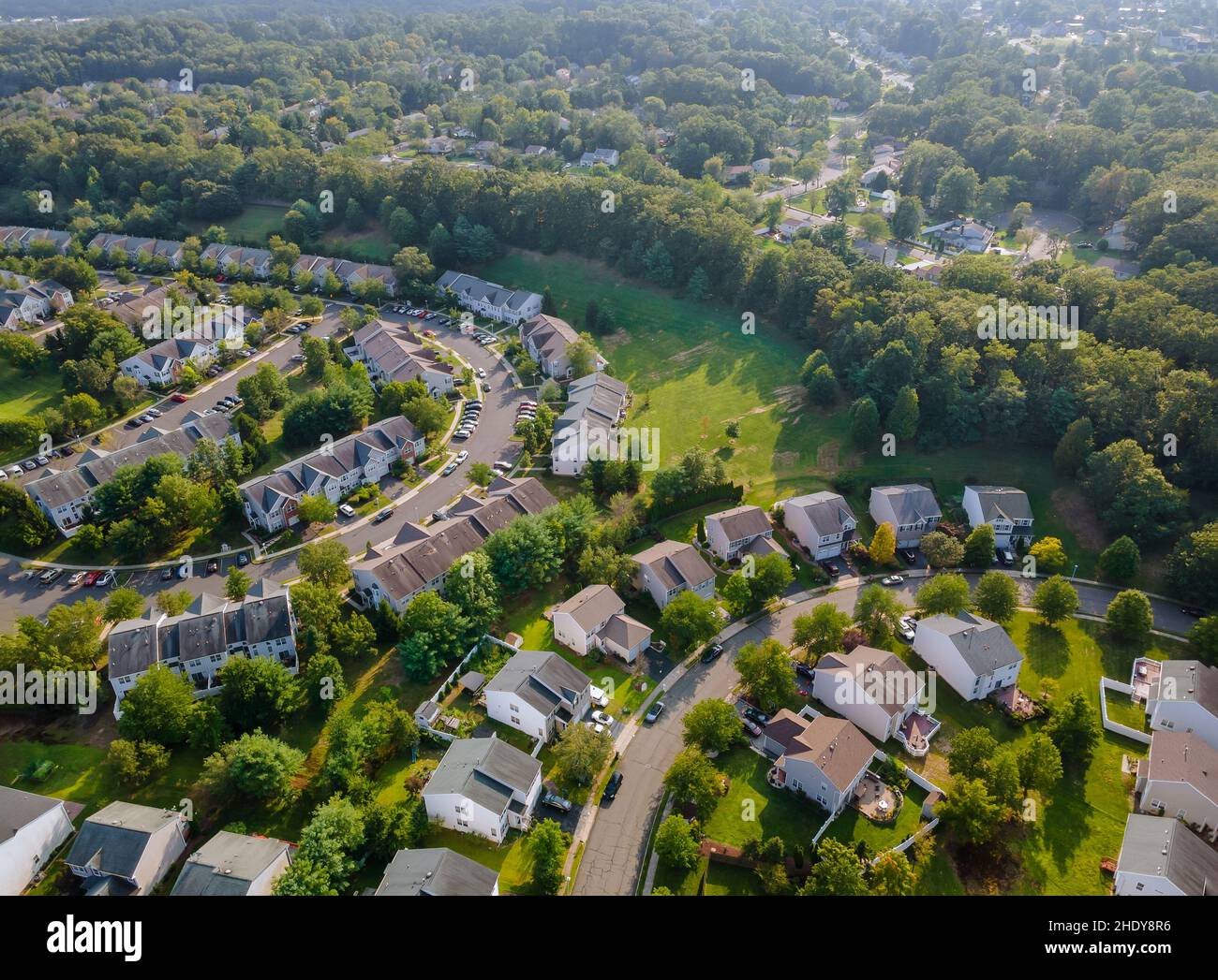 suburban, residential area, suburbans, residential areas Stock Photo ...