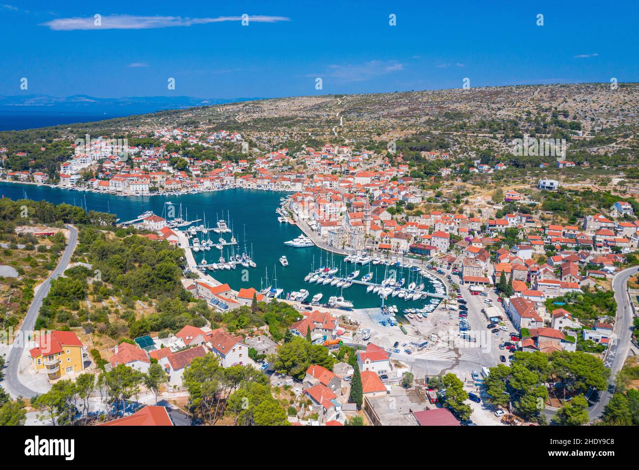 Milna, island Brač Stock Photo - Alamy