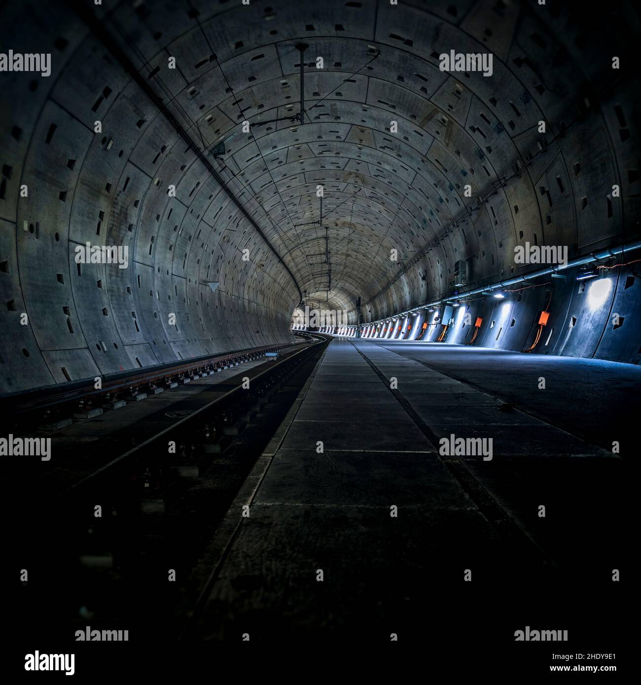 tunnel, tracks, underground, tunnels, track, undergrounds Stock Photo ...