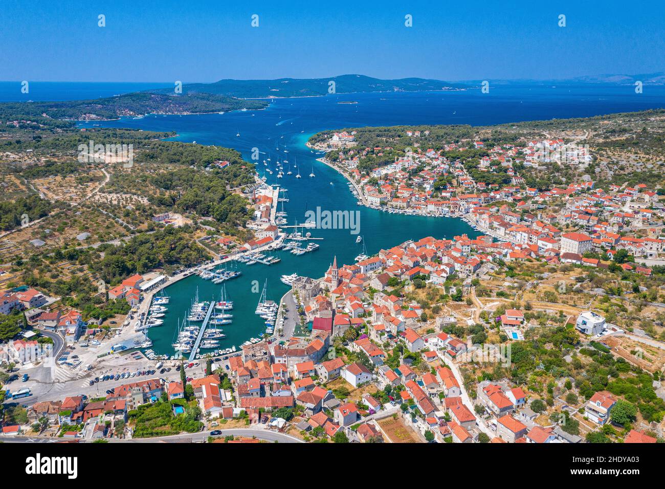 Milna, island Brač Stock Photo - Alamy