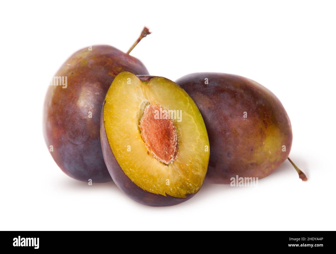 3 plums Cut Out Stock Images & Pictures - Alamy