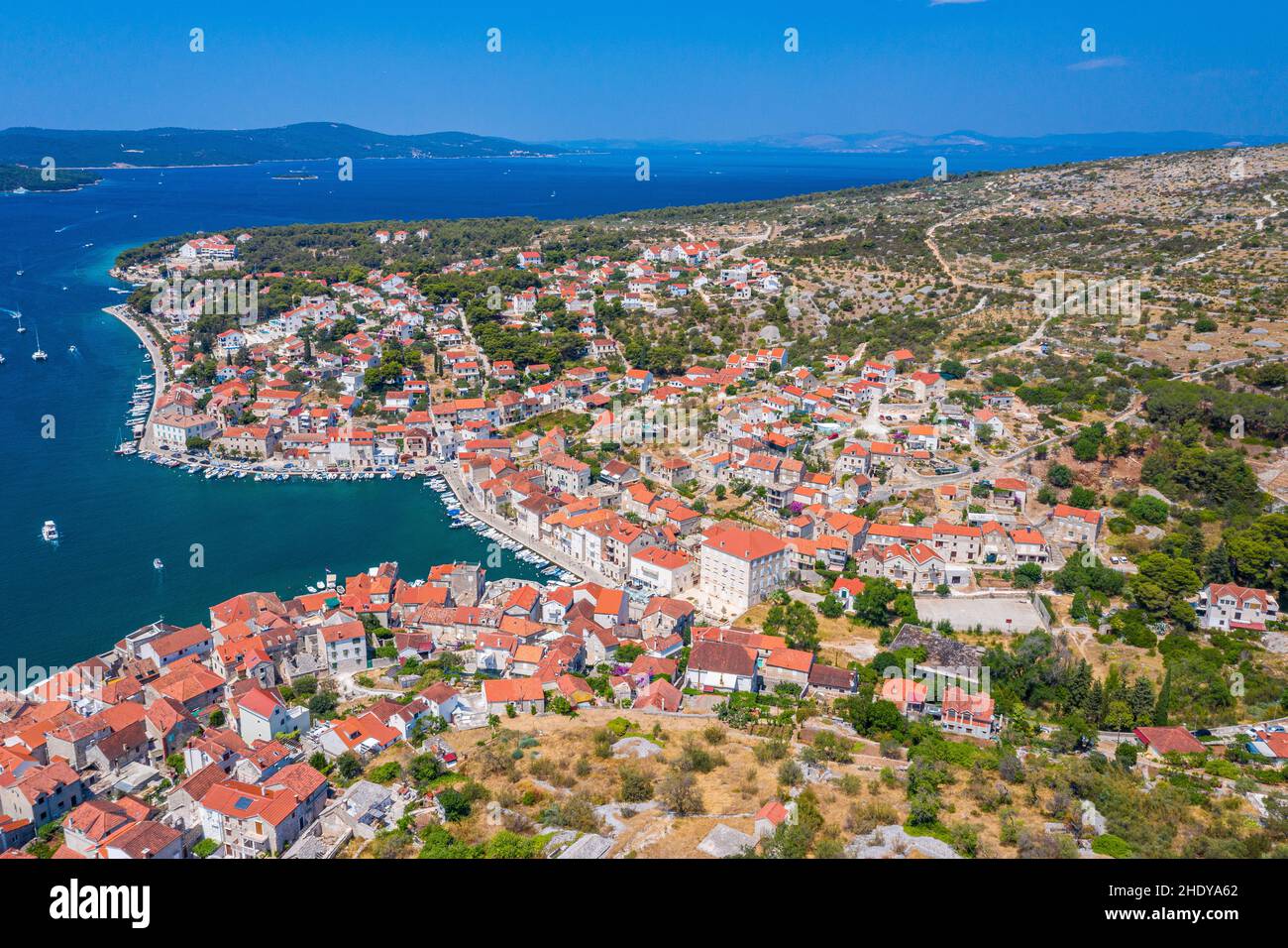 Milna, island Brač Stock Photo - Alamy