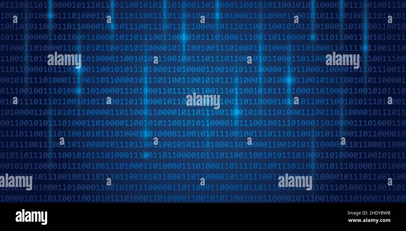 blue digital binary code web technology background Stock Vector Image & Art - Alamy