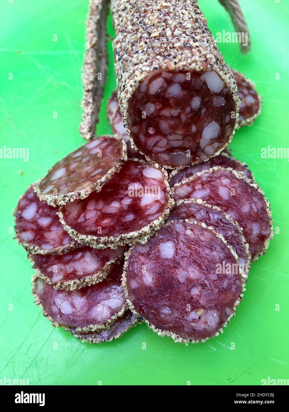 salami, sausage, pepper salami, salamis, sausages, pepper salamis Stock ...