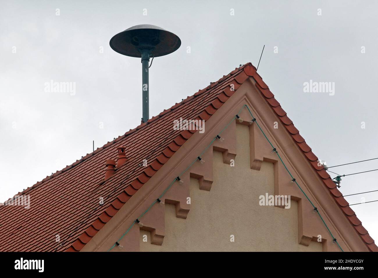 siren, house roof, sirens, house roofs Stock Photo - Alamy