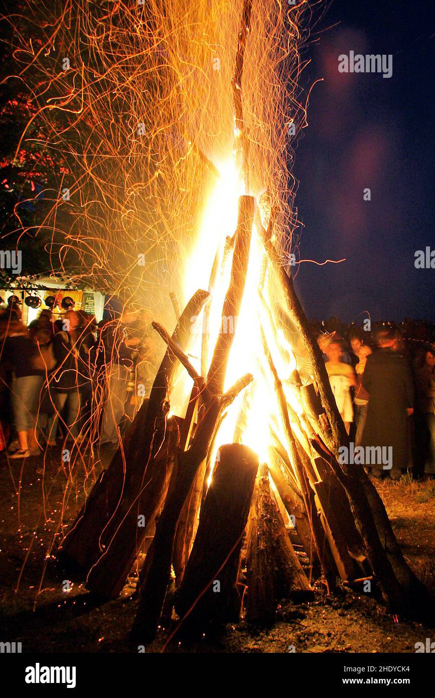 bonfires, bonfire, summer solstice, summer solstices Stock Photo - Alamy