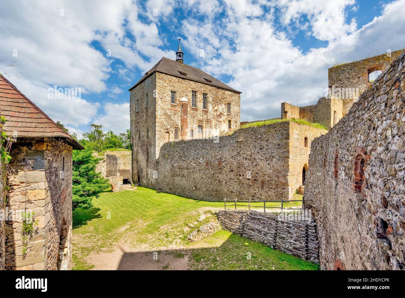 Ruin of Tocnik Castle. Old stronghold in Czech Republic Stock Photo - Alamy