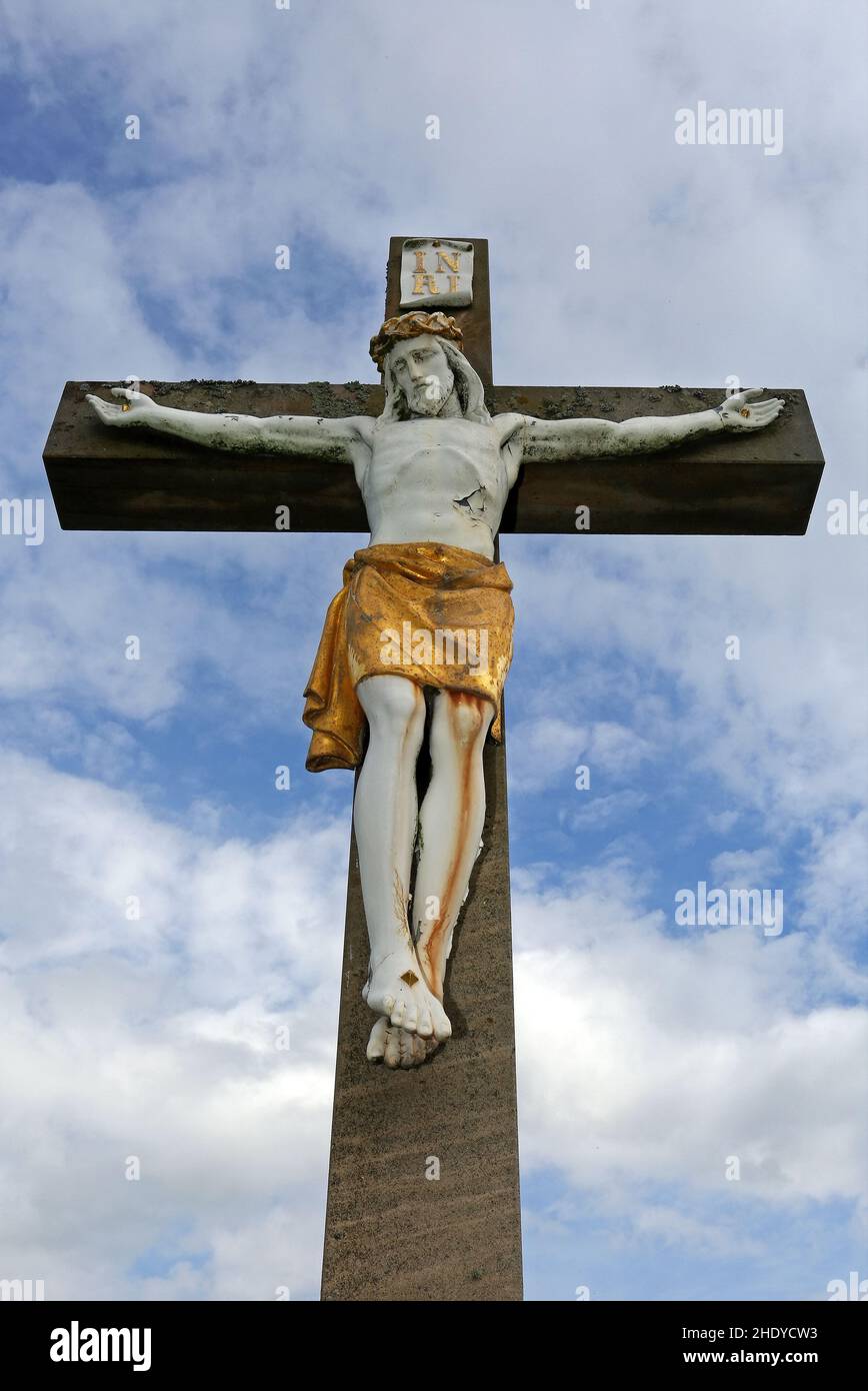 christ figure, calvary, christ figures, calvaries Stock Photo - Alamy