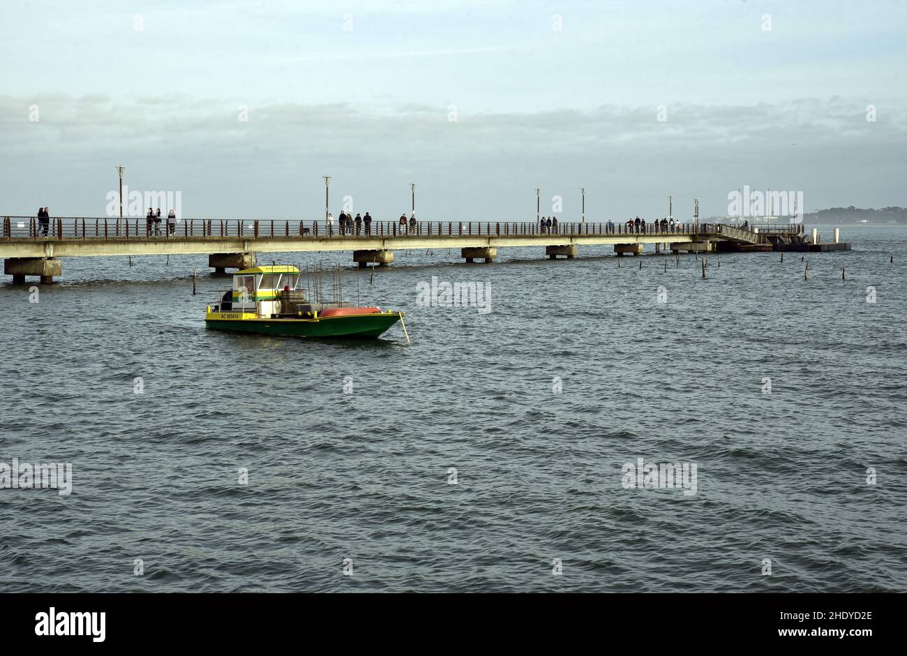 Oyster park in Cap Ferret, France on January 6, 2022. Photo by Patrice ...