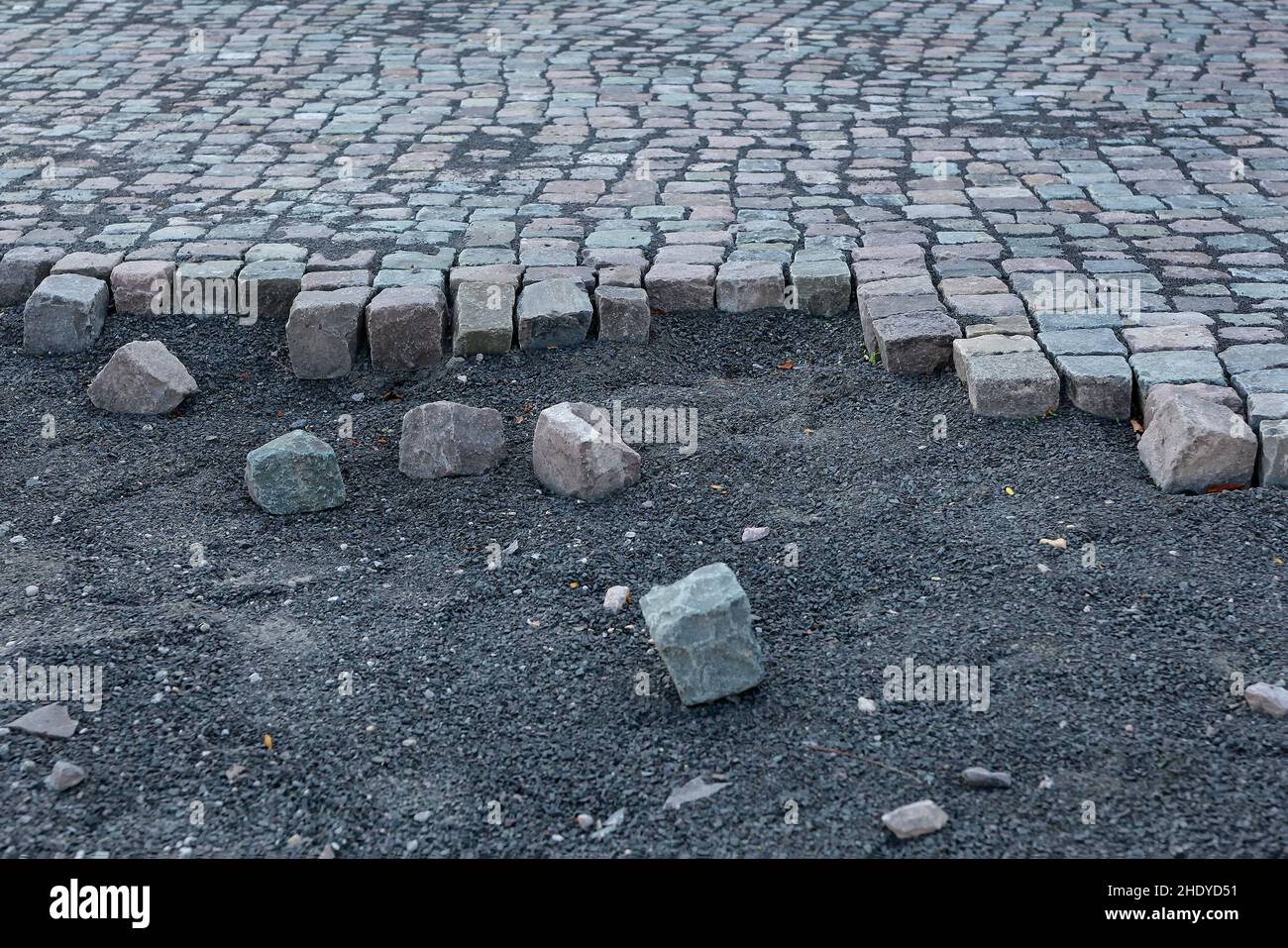 cobblestones, construction material, cobblestone, construction ...