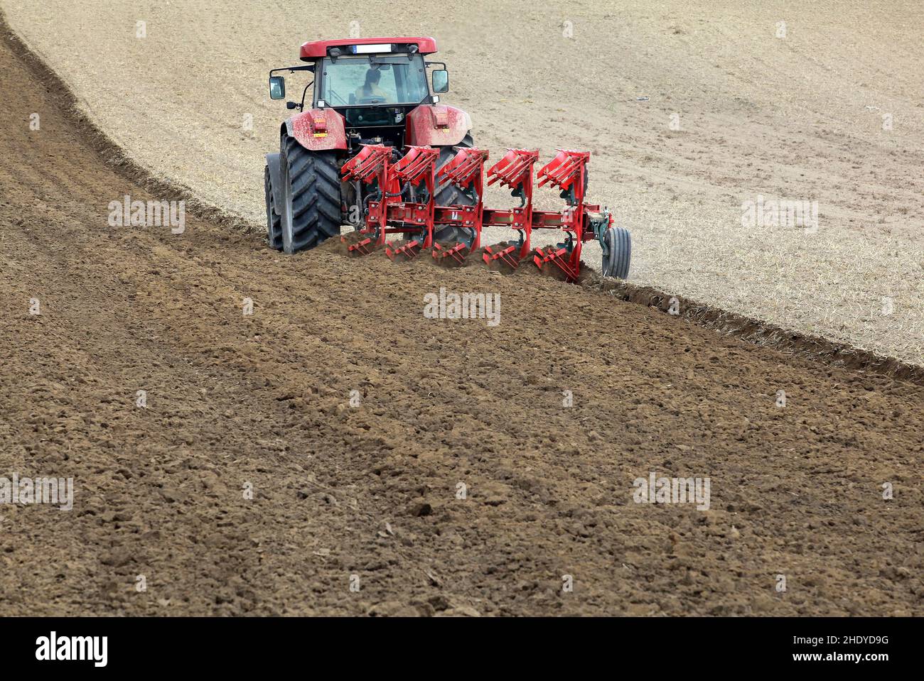 tractor, field work, plowing, tractors, field works Stock Photo - Alamy