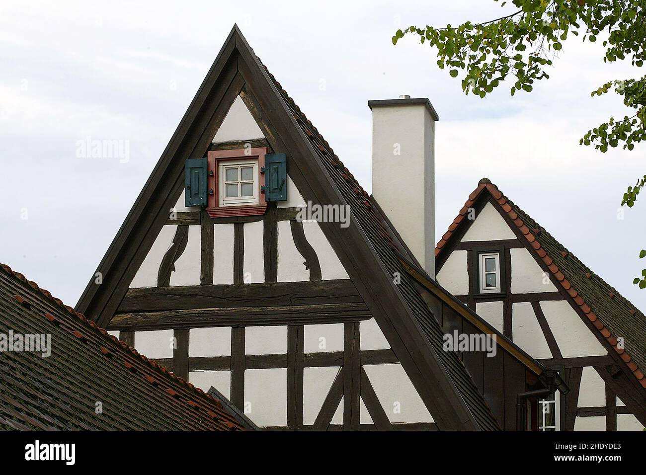 gable, half-timbered gable, gables Stock Photo - Alamy