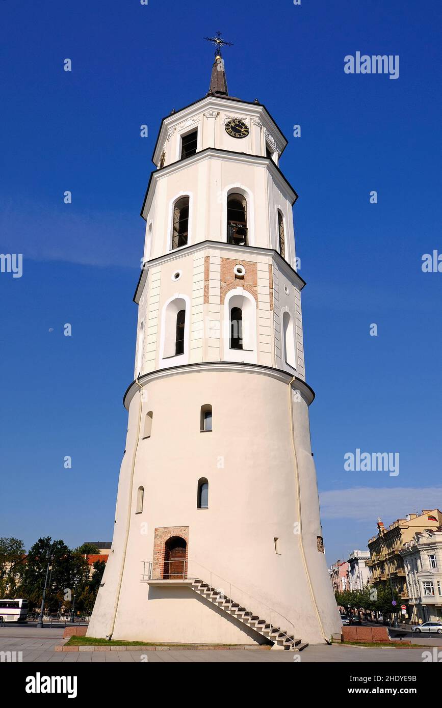 bell tower, vilnius, bell towers Stock Photo - Alamy