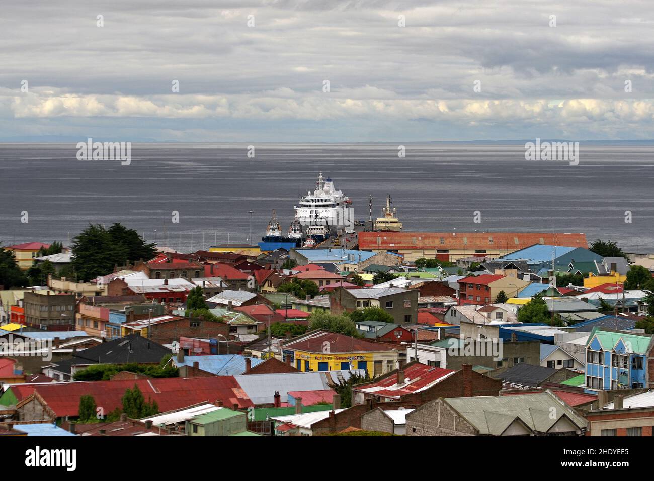 harbour, punta arenas, harbours, port Stock Photo - Alamy