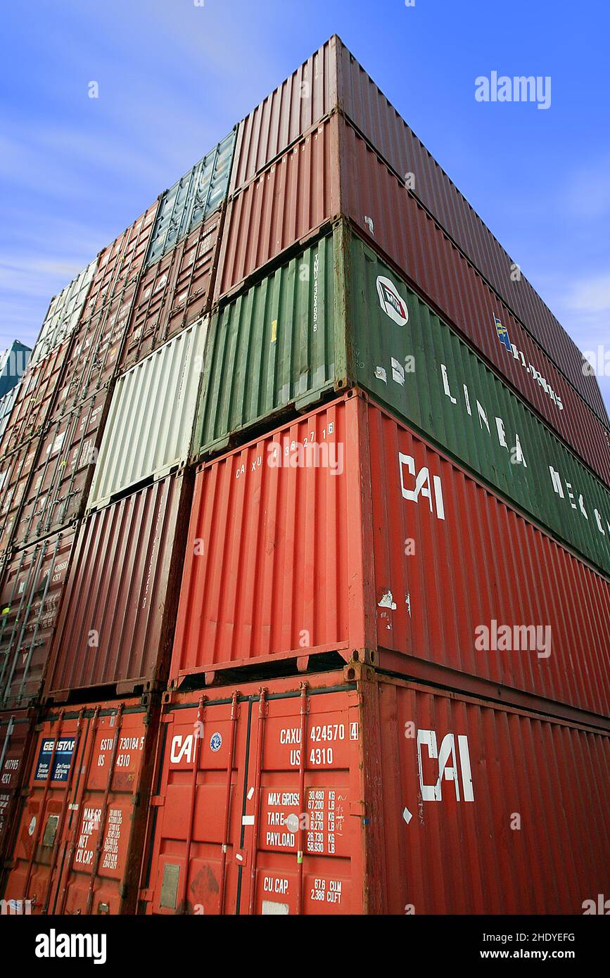 cargo container, cargo containers Stock Photo - Alamy