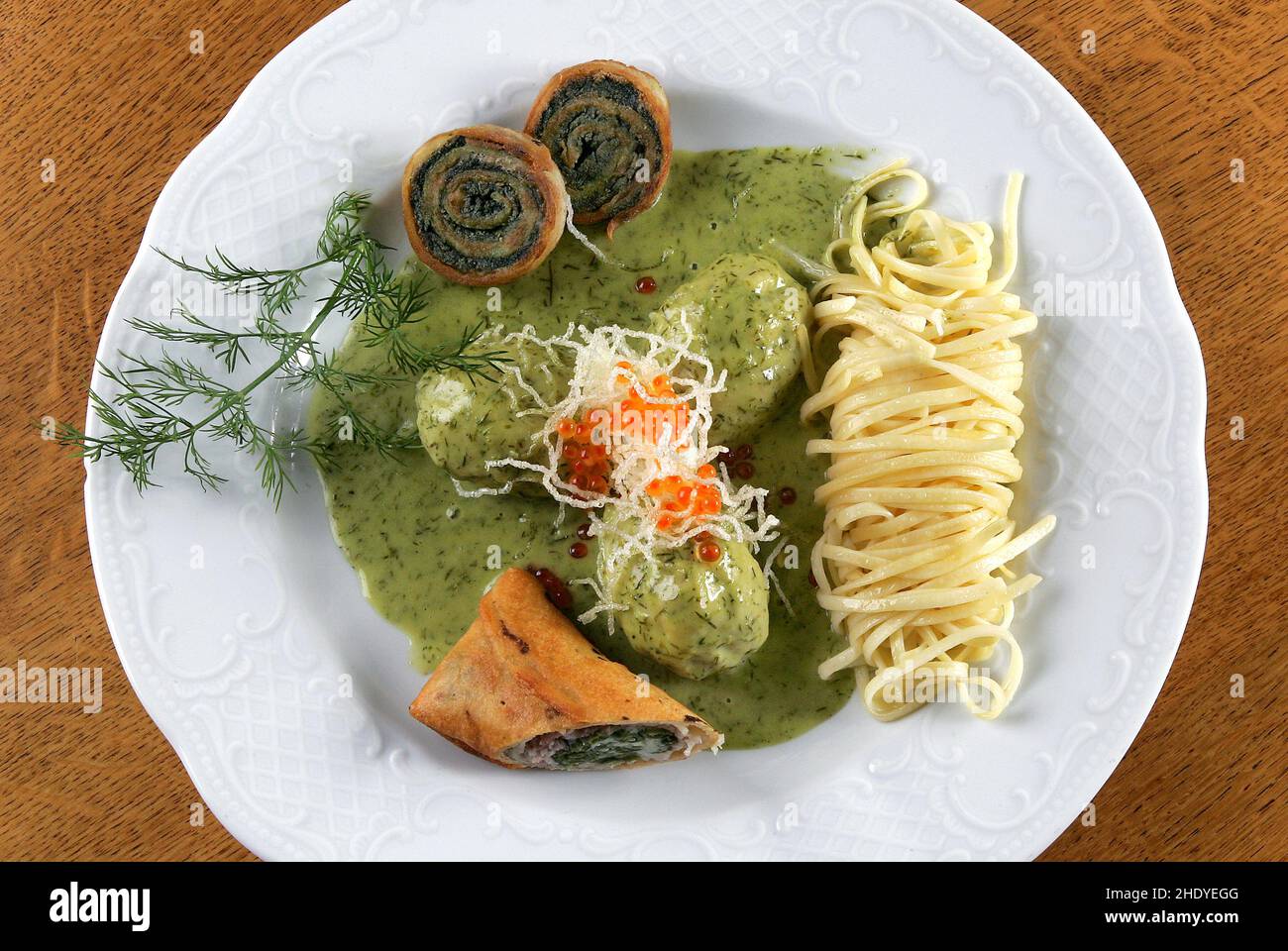 Spinach roulade hi-res stock photography and images - Alamy