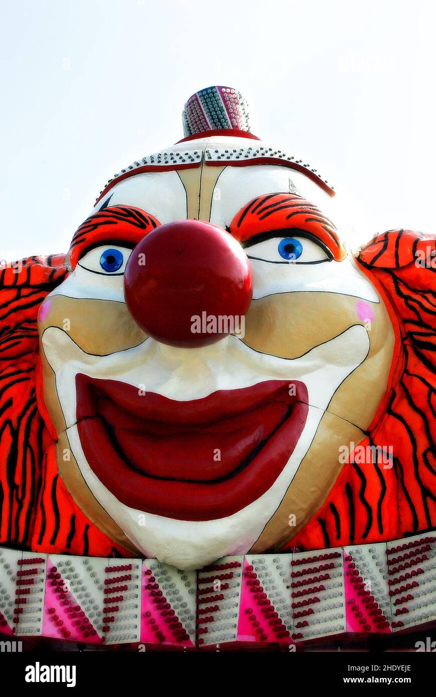 funfair, clown, fairgrounds, clowns Stock Photo - Alamy