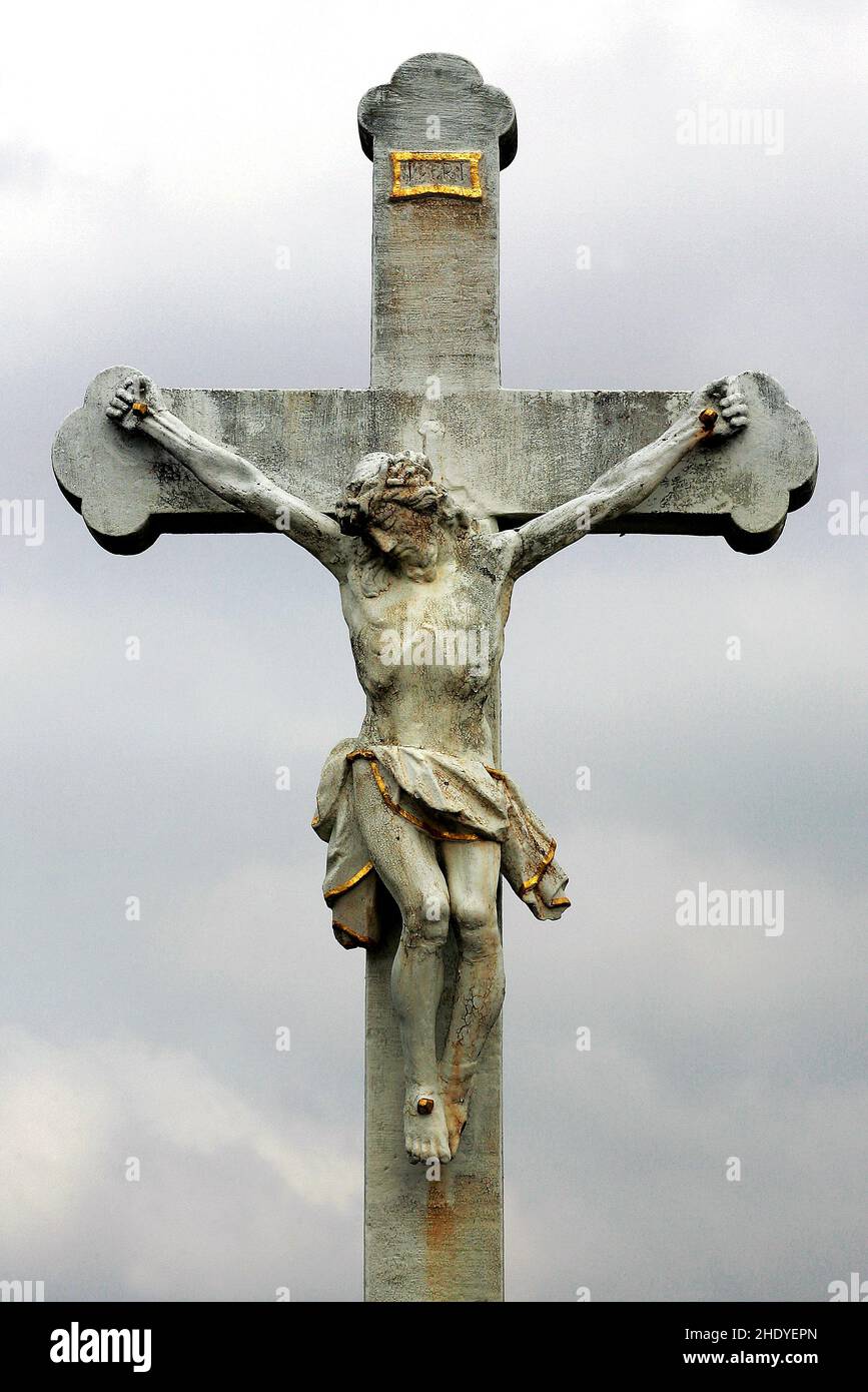cross, christ figure, crosses, christ figures Stock Photo - Alamy